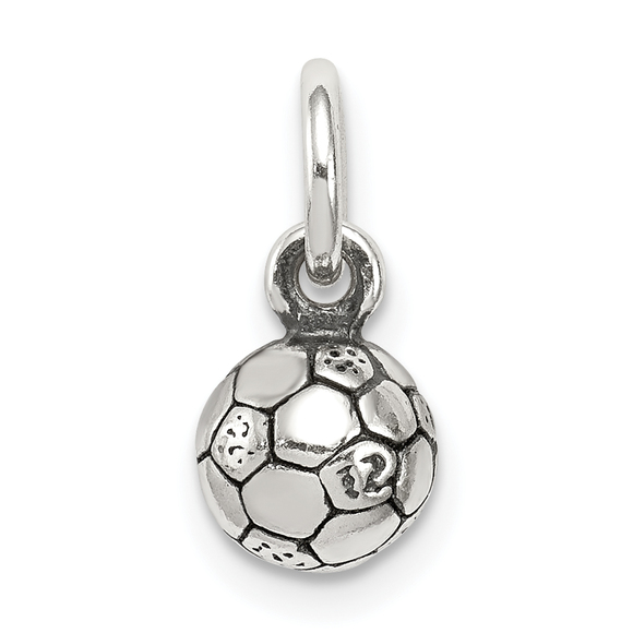Jewelry | Sterling Silver Antiqued Soccer Ball Char | Poshmark
